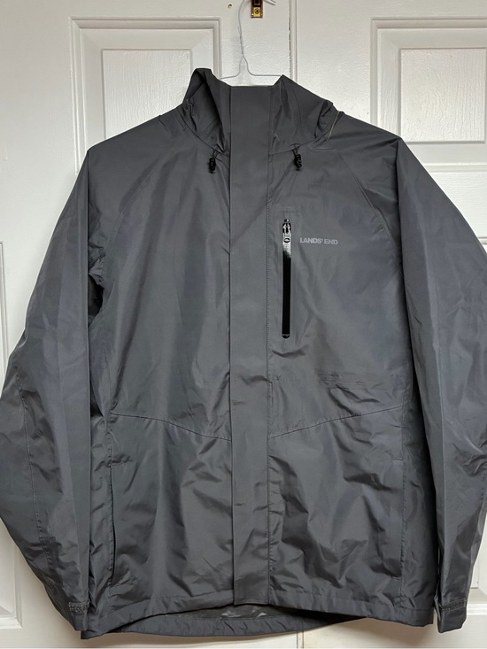Lands' End | Jackets & Coats | Lands End Mens Gray Squall Waterproof ...